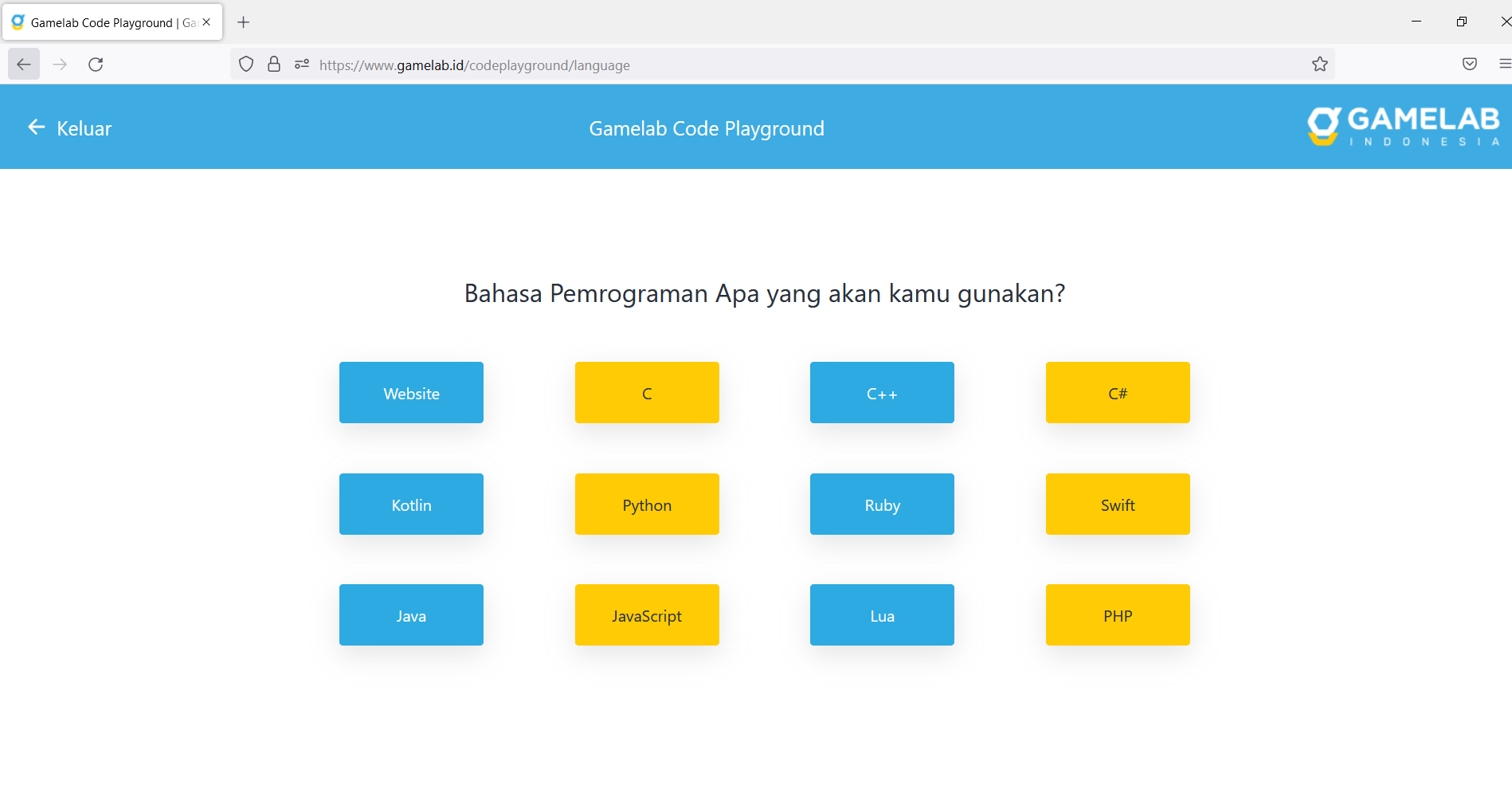 Code Playground, Fitur Keren dari Gamelab: Bisa Belajar Ngoding dari HP! | Berita | Gamelab ...